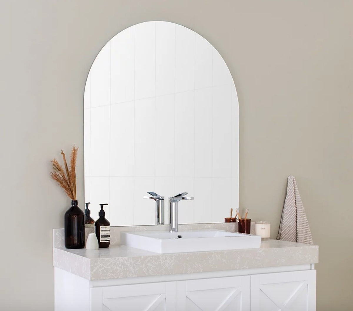 ADP Arch Polished Edge Mirror 500 x 900 — Yeomans