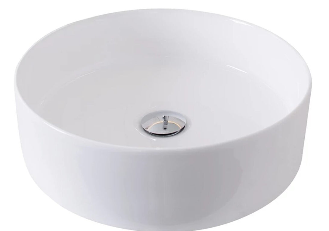 Adp Robbie Above Counter Basin, Gloss White — Yeomans