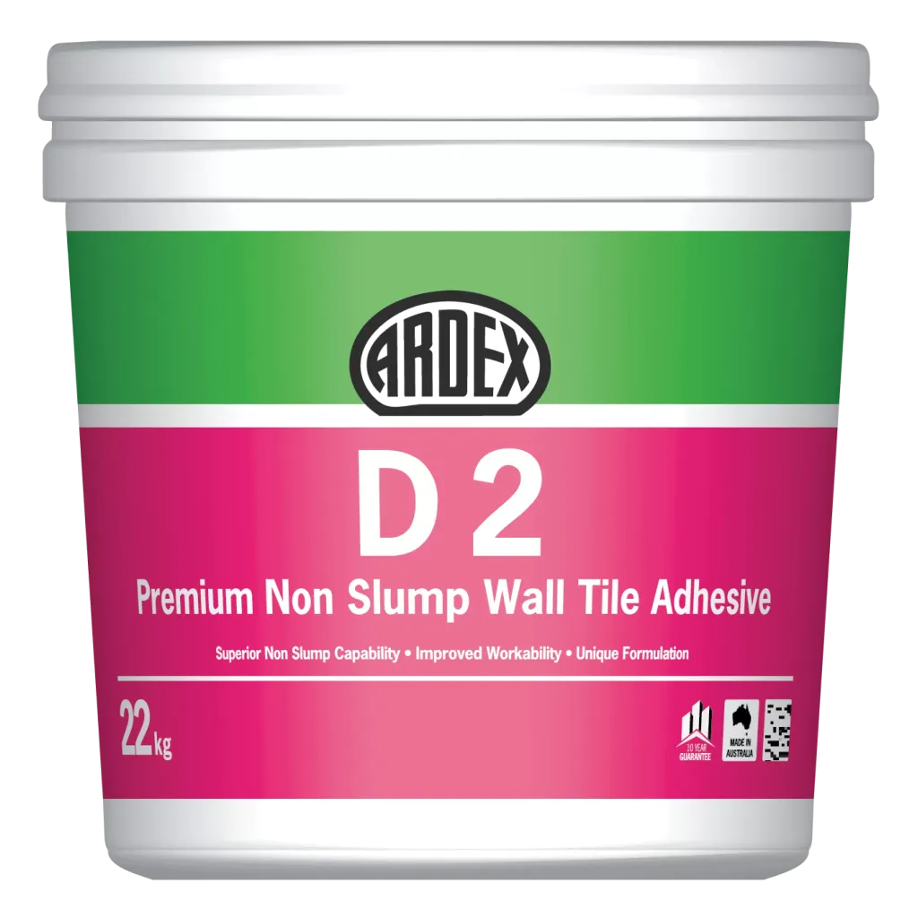 Ardex D2 Pre Mixed Tile Adhesive 22kg pail — Yeomans