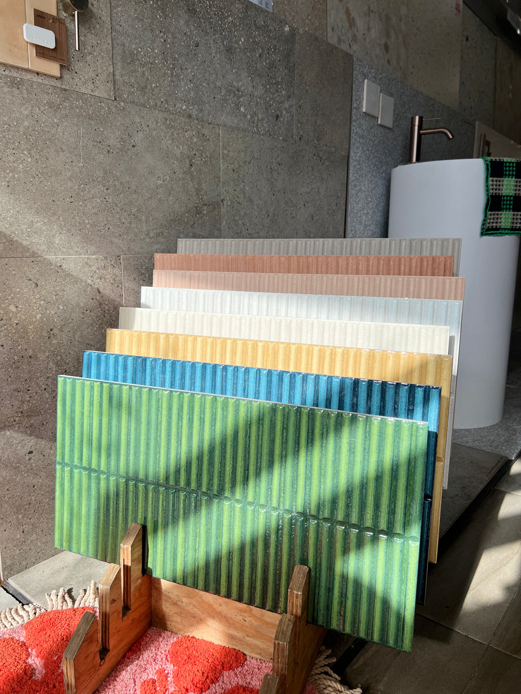 298x598 Homey Striped White Matt Porcelain Tile [1.26m2] — Yeomans