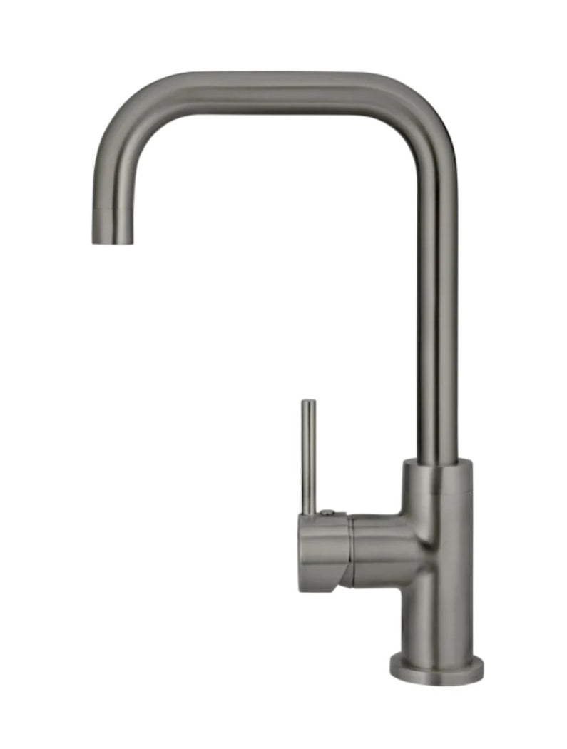 Meir Round Kitchen Mixer Tap Curved, Shadow — Yeomans