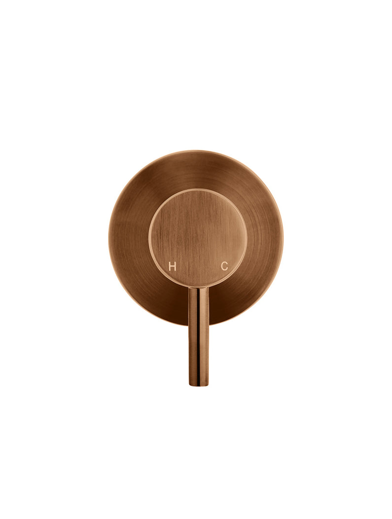 Meir Round Wall Mixer, Finish Kit, Lustre Bronze — Yeomans