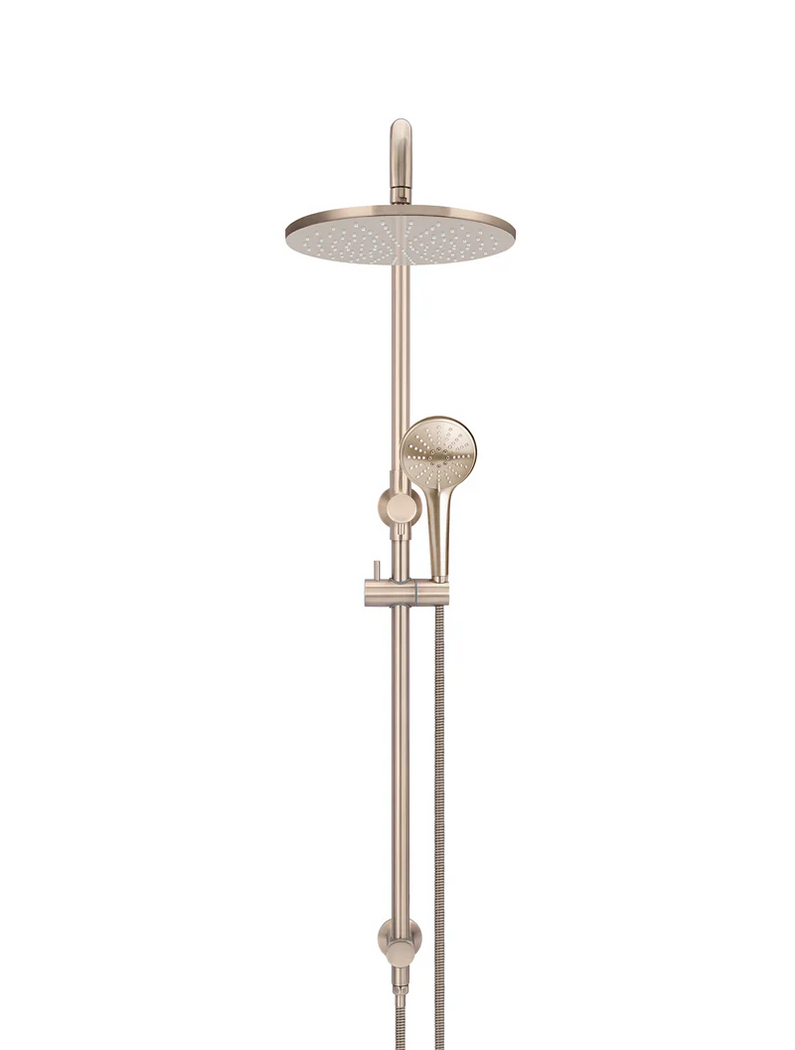 Meir Round Combination Shower Rail 300mm Rose, Three Function Hand Sho ...