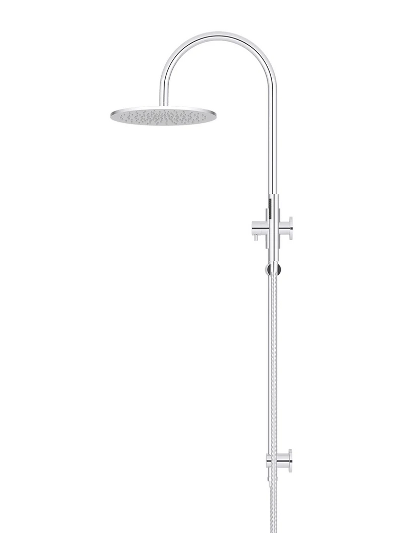 Meir 300mm Round Overhead Shower Set, Single Function Hand Shower, Chr ...