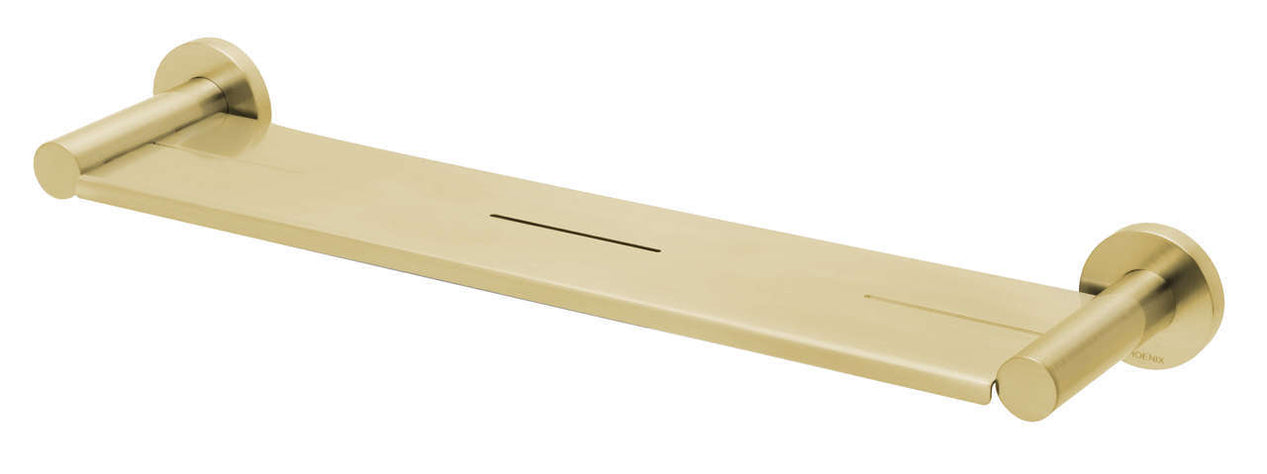 Phoenix Radii Metal Shelf Round Plate - Brushed Gold — Yeomans